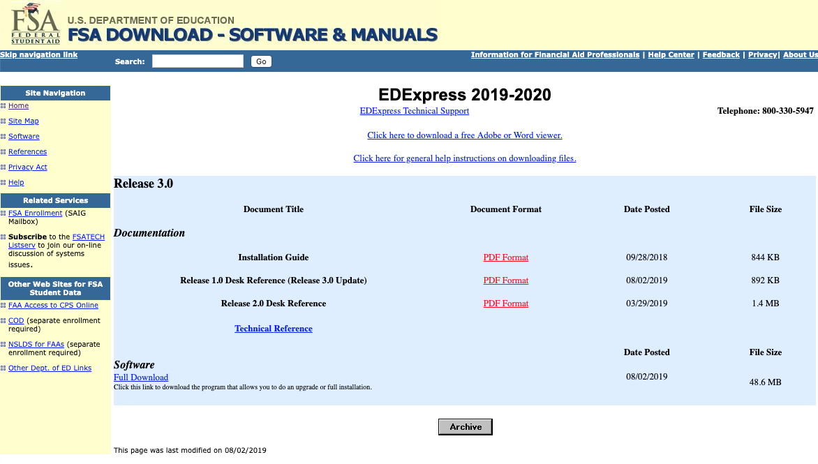 EdExpress Release 3.0 now available for download | College Aid Services