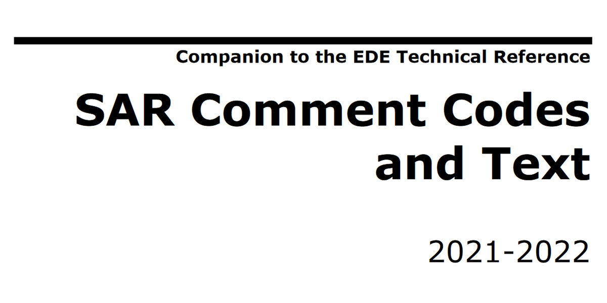 SAR Comment Codes and Text Guide | College Aid Services