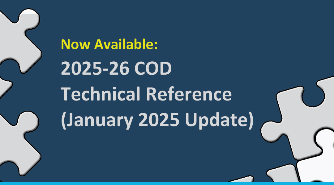 2025-26 COD Technical Reference (January 2025 Update) | College Aid Services