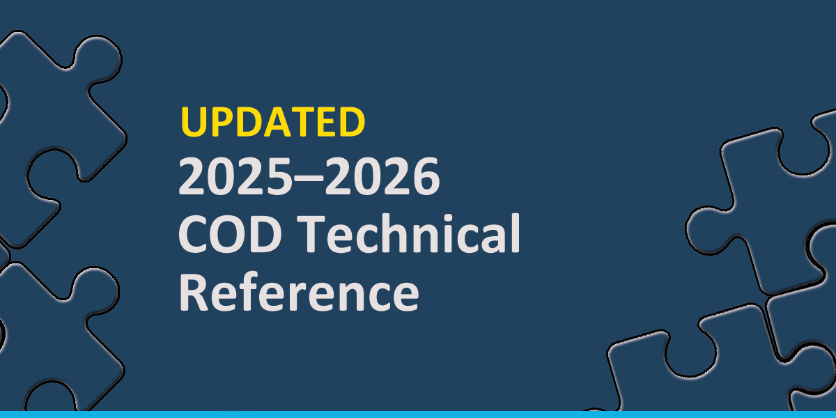 2025–2026 COD Technical Reference (May 2025 Update) | College Aid Services