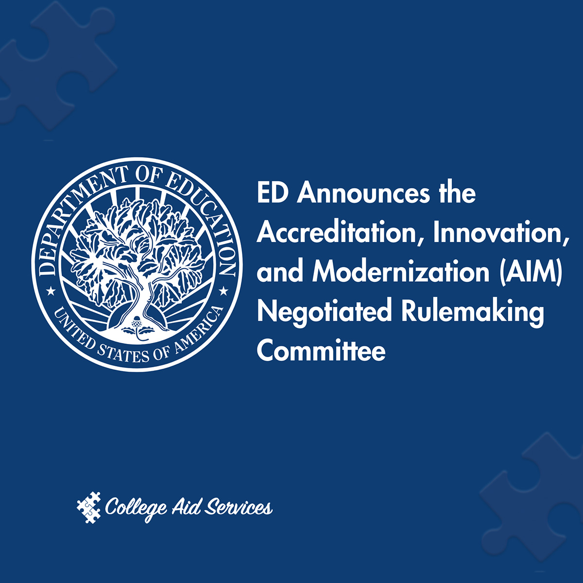 ED Announces Intent to Establish the Accreditation Negotiated ...