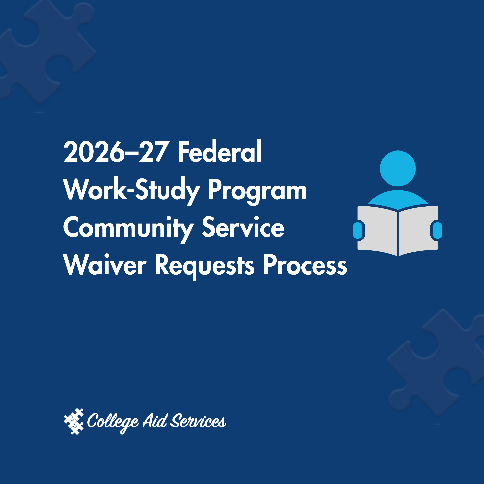 2026–27 Federal Work-Study Program Community Service Waiver Requests ...