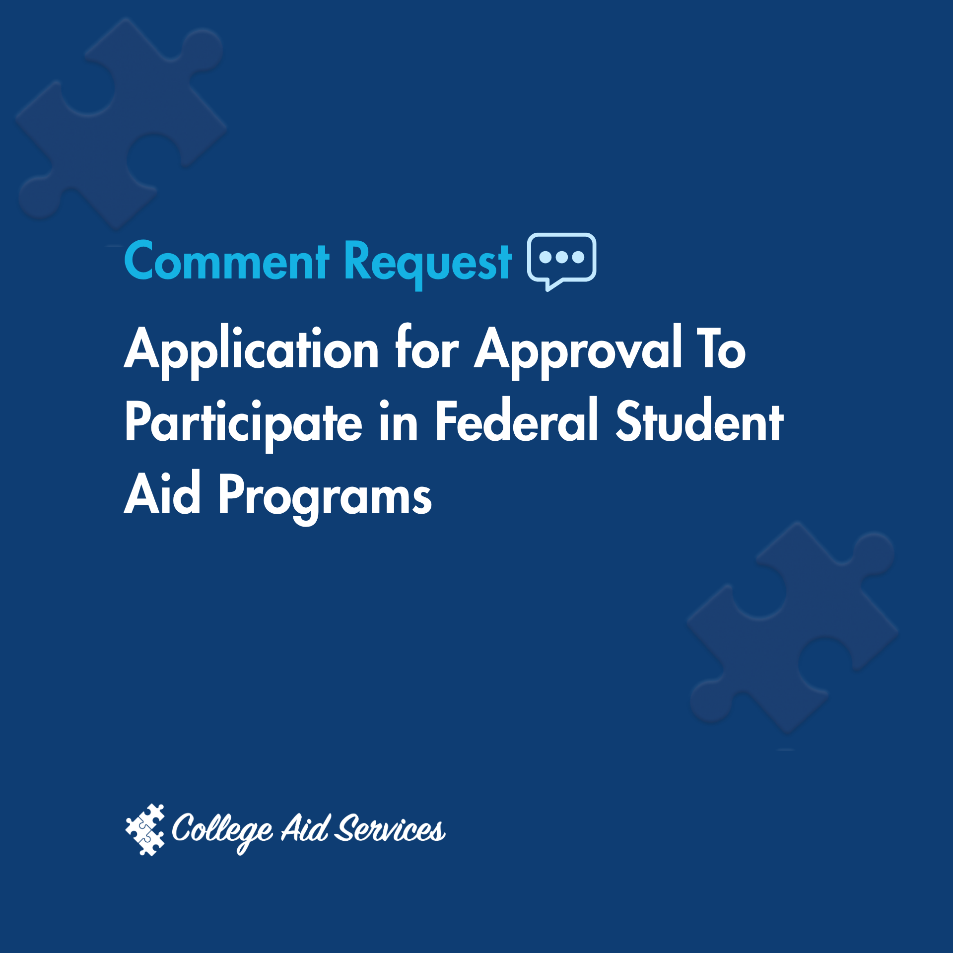 Comment Request: Application for Approval To Participate in Federal ...